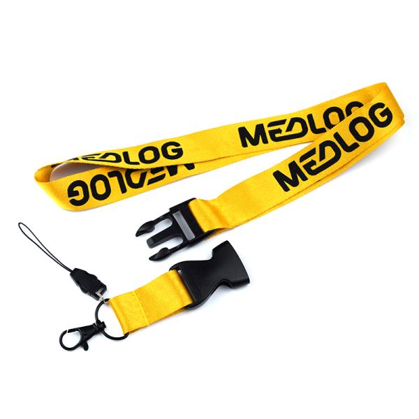 Quality Customized Plastic Lanyard String Badge Clip Sublimation Printed 25mm Thick for sale