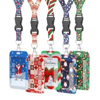 Quality Polyester Christmas Promotion Gift Items Custom Printed ID Card Badge Holder for sale