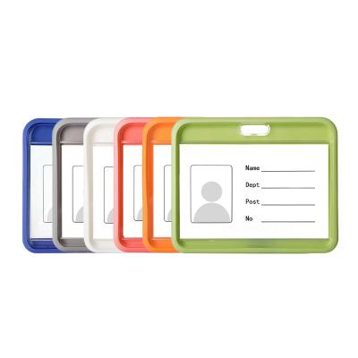 China 95.6mm 78.5mm Uhoo Id Card Holder Lanyard Protector Badge Metal for sale