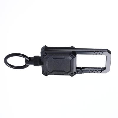 China Work Clip Retractable Badge Reels Tactical Id Holder Key Ring Keychain for sale