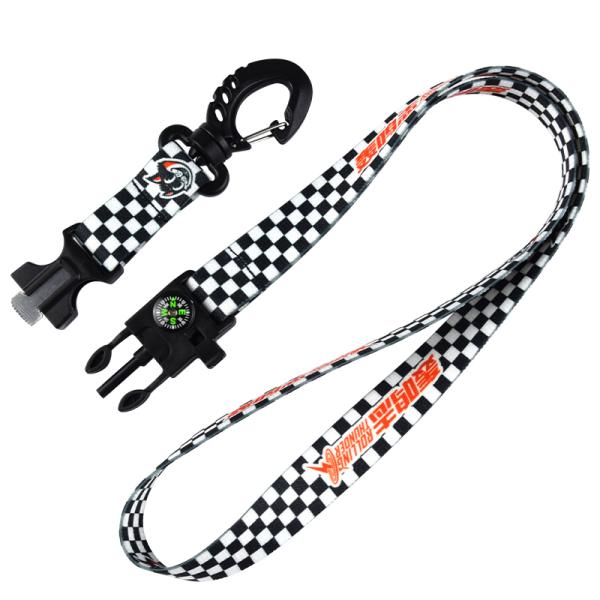Quality 900mm Stretchy Polyester Lanyard String Keychain Card Holder For Work Id for sale