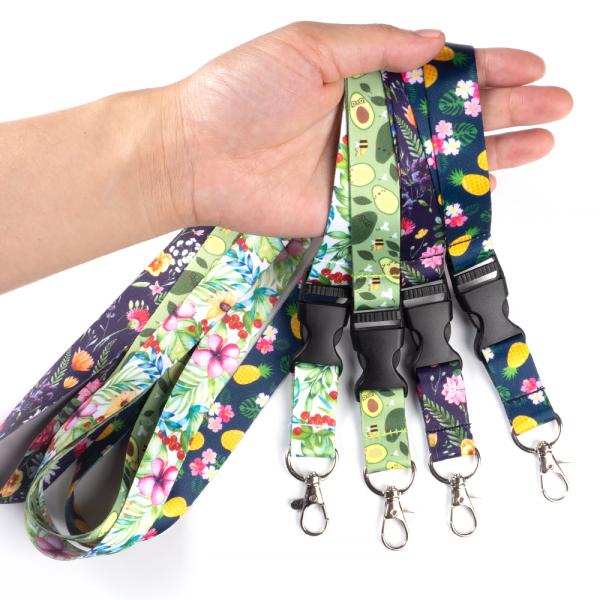 Quality Customized Easter Polyester Lanyard Strap String Keychain work Card Holder Badge for sale