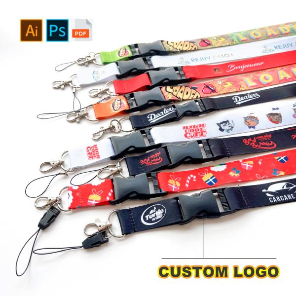 Quality Customized Easter Polyester Lanyard Strap String Keychain work Card Holder Badge for sale