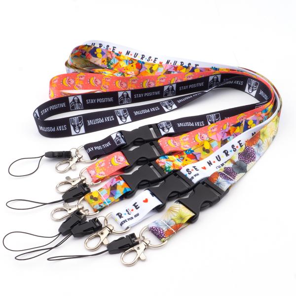 Quality Customized Easter Polyester Lanyard Strap String Keychain work Card Holder Badge for sale