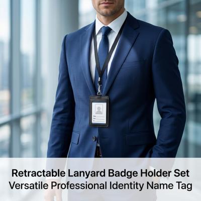 China Personalized Letter Acrylic TPR ID Card Holder Name Badge Cover Clear Identification for sale