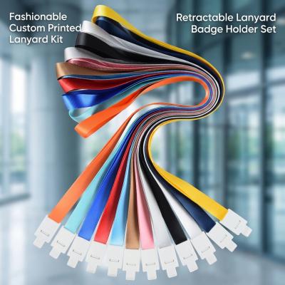 China Customized Color ID Name Badge Holders Name Identification Lanyard Aluminum Alloy for sale