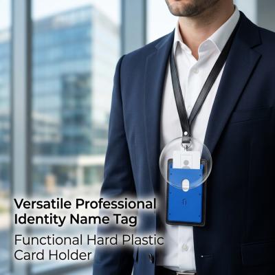China Business Id Card Identification Holders Name Tag PP Plastic 6011 6012 for sale