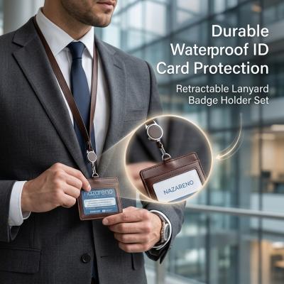 China No closure PVC card and passport holder custom printed logo ID badge accessory suitable for corporate identification for sale