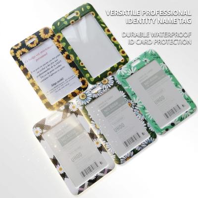 China Durable Lebei Hard ID Card Holder ABS Plastic UV Printing Access Card Cover Lanyard for Professional Identification for sale