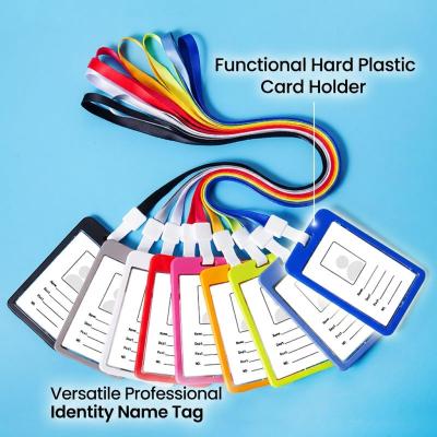 China Silicone Uhoo Business Card Holder Lanyard Waterproof Sublimation Plastic Custom for sale