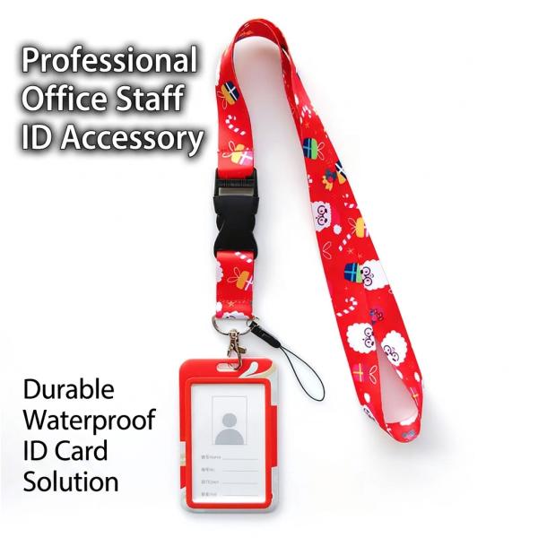 Quality Customized Plastic Lanyard String Badge Clip Sublimation Printed 25mm Thick for sale