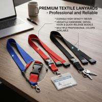 Quality Eco Recycled Polyester Neck Strap With Detachable Clasp For ID & Keys for sale