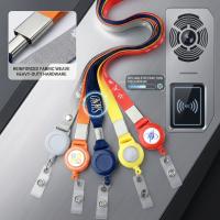 Quality Retractable Christmas Silk Screen Lanyard Badge Reel Card Holder Polyester for sale