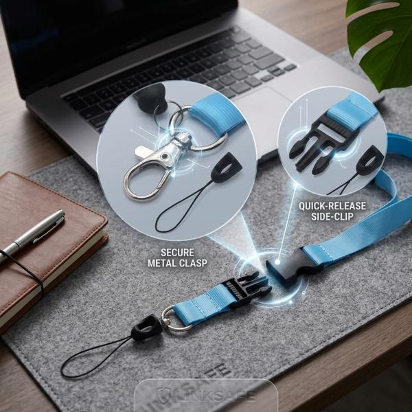 Quality Polyester Silicone Phone Lanyard Necklace Holder Strap Color Printing For Wedding Promotional for sale