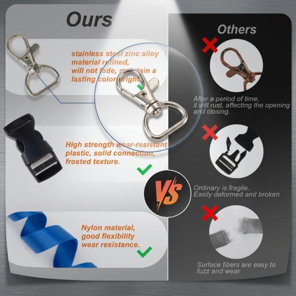 Quality Breakaway Sublimation Keychain Lanyard Key Holder Neck Strap Letterpress Silk Screen Printing for sale