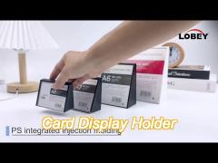 triangle ps plastic sign card holder stand a4 a5 a6 a7 a8 eco friendly