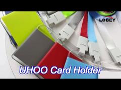 vertical id lanyard badge holder waterproof transparent acrylic identity card holder