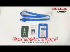 custom pvc clear name tag holders id lanyards die cutting printing