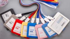 Durable Double Transparent ID Card Holder for Office