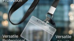 Durable Waterproof ID Card Holder with Lanyard