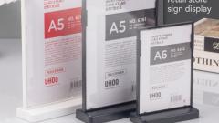 Professional A4 A5 Card Display Holder for Hotel Reception