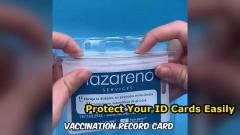 Durable Transparent PVC ID Card Holder Protector Sleeves