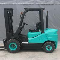 China Adjustable Steering Wheel Diesel Powered Forklift  3.0 Ton With Super Elastic Solid Wire for sale