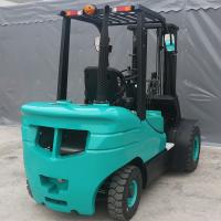 China Adjustable Steering Wheel Diesel Powered Forklift  3.0 Ton With Super Elastic Solid Wire for sale