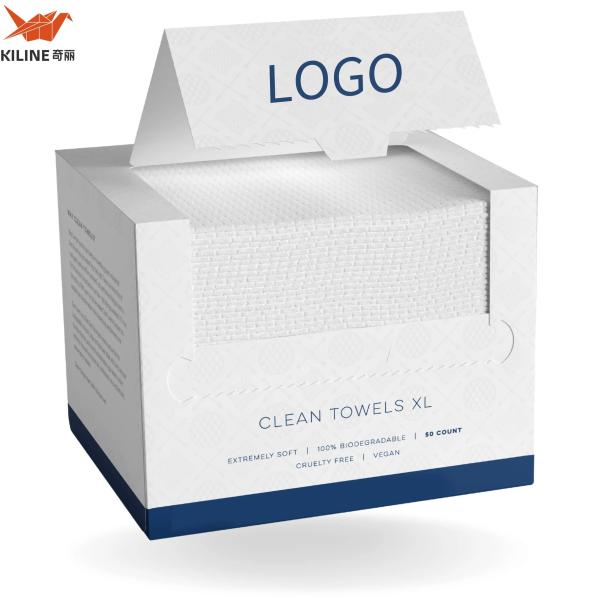 Quality 100% Organic Cotton Face Hand Wipe Clean Paper Reusable 10x12 Inches for sale
