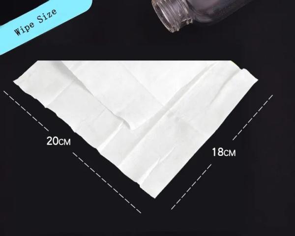 Quality Custom Logo Wipe Clean Paper Individually Wrapped 20x18cm Unscented for sale