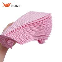 China Customizable Reusable Kitchen Towel Roll Color Coded Cleaning Cloths 80gsm for sale