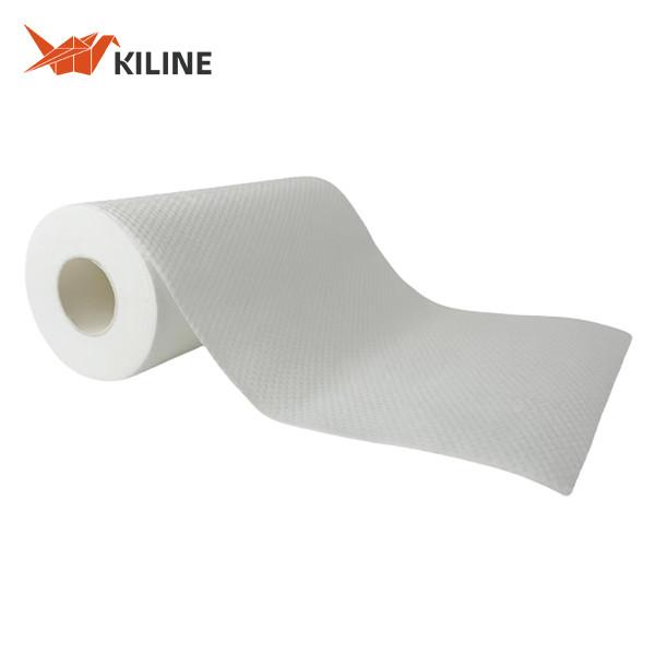 Quality White 60gsm Disposable Kitchen Towels In Roll With Wood Pulp And PP Material for sale