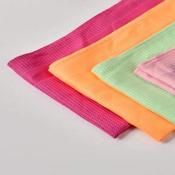Quality KILINE Microfiber Big Waffle Weave Towel Custom Deep Cleaning Cloths Kitchen for sale