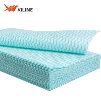 China 100% Viscose Reusable Kitchen Towel Roll , Multitask Cleaning Colour Coded Cloths for sale