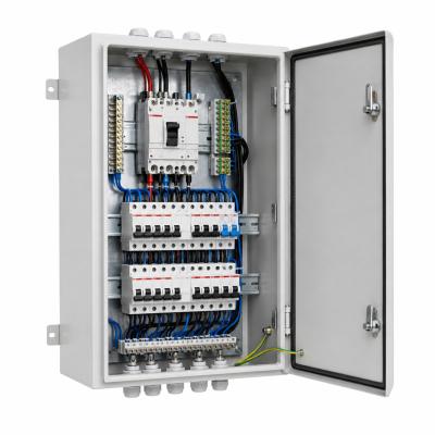China Surface Mount Outdoor Distribution Panel Assembly UV Resistant Electrical Wiring Cabinet for sale