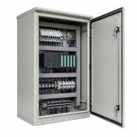 China Short Circuit Protected Dustproof PLC Control Cabinet Assembly For Mechanical Processing Workshop for sale