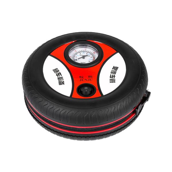Quality Round Tire Shape Portable Car Tire Inflator with 250PSI Air Pressure and On/Off Switch for sale