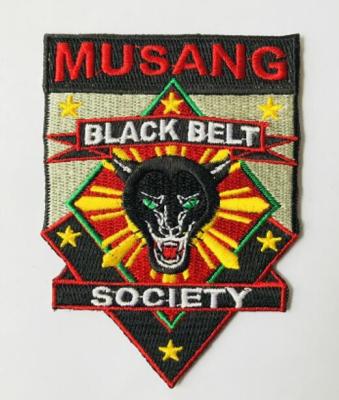 China Embroidered brand logo custom embroidery patches sew on / iron on for clothing for sale