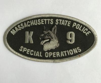 China Embroidery art good price K9 embroidery patch with logo design for sale