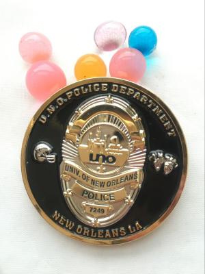 China Customized 3D Round shape police challenge coin with soft enamel for sale
