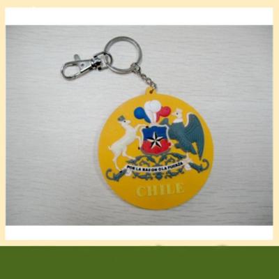 China High quality garment pvc rubber keychain also silicone Keychain for sale