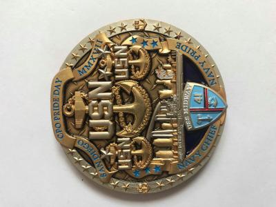 China High quality custom 3D Custom Metal Challenge Coin,South africa badge maker,Commemorative Coin for sale for sale