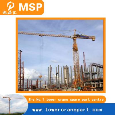 China 1t-9t Tip Load Hammer Head Tower Crane With 50-70M Jib Length 8-32 Tons Load for sale
