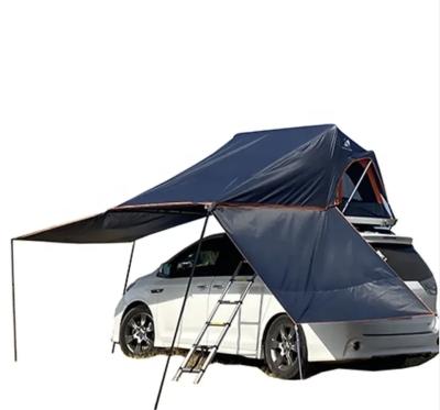 China Tenda de acampamento de telhado de casca dura espaçosa com toldo lateral de veículo motorizado à venda