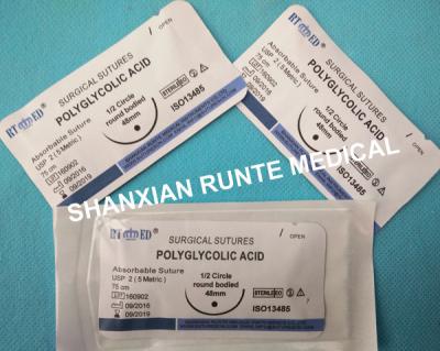 China Hight quality absorbable sutures in PGA (Polyglycolic acid) material suture for sale