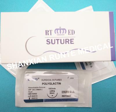 China Surgical suture PGLA Suture,  Absorbable sterile Polyglactin material suture, Quality Choice,Best Price for sale