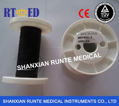 China Excellet tensile strength SILK Suture,CE&ISO Certified,Black Braided ,Surgical Medical Suture(Catgut/PGA/PGLA/PDO/Nylon) for sale