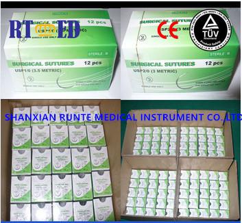 China Hight Quality,Skin Closure Suture,Sterile Non Absorbable Monofilament Black/Blue Nylon Suture(Catgut/PGA/PGLA/PDO/Polye) for sale