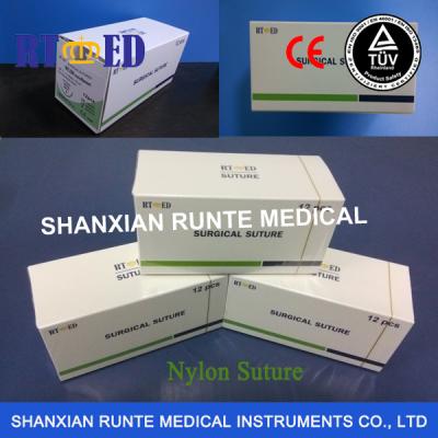 China Hight Quality,Skin Closure Suture,Sterile Non Absorbable Monofilament Black/Blue Nylon Suture(Catgut/PGA/PGLA/PDO/Polye) for sale