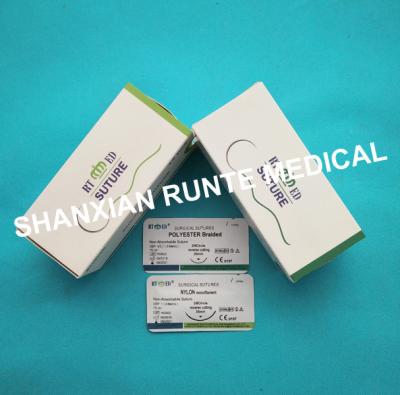 China New packing Sterile Surgical Medical sutures , Polyester Non Absorbable sterial, safe material of polyamide Hot saling for sale